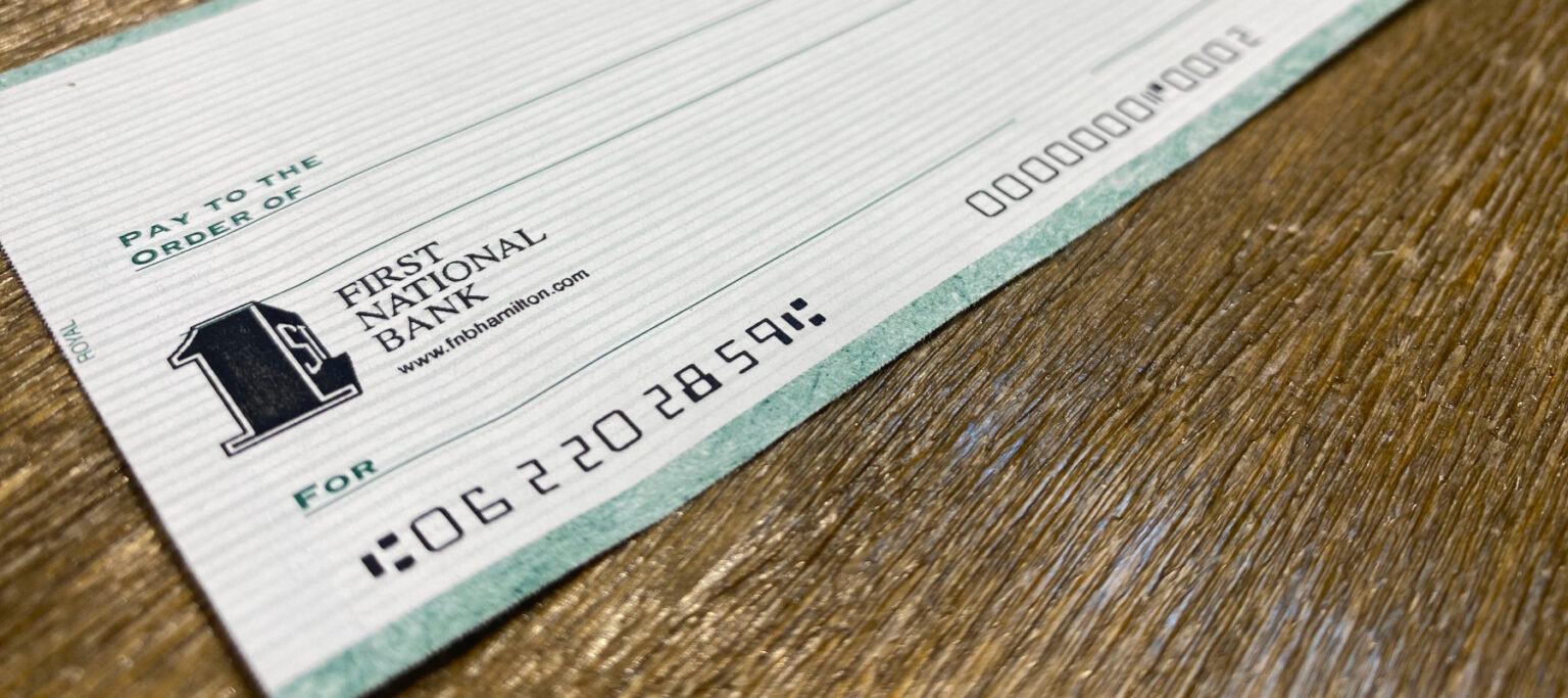 Reorder Checks - FNB Hamilton